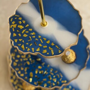 Geode Style 3 Tier Cake Stand Resin Made - Etsy