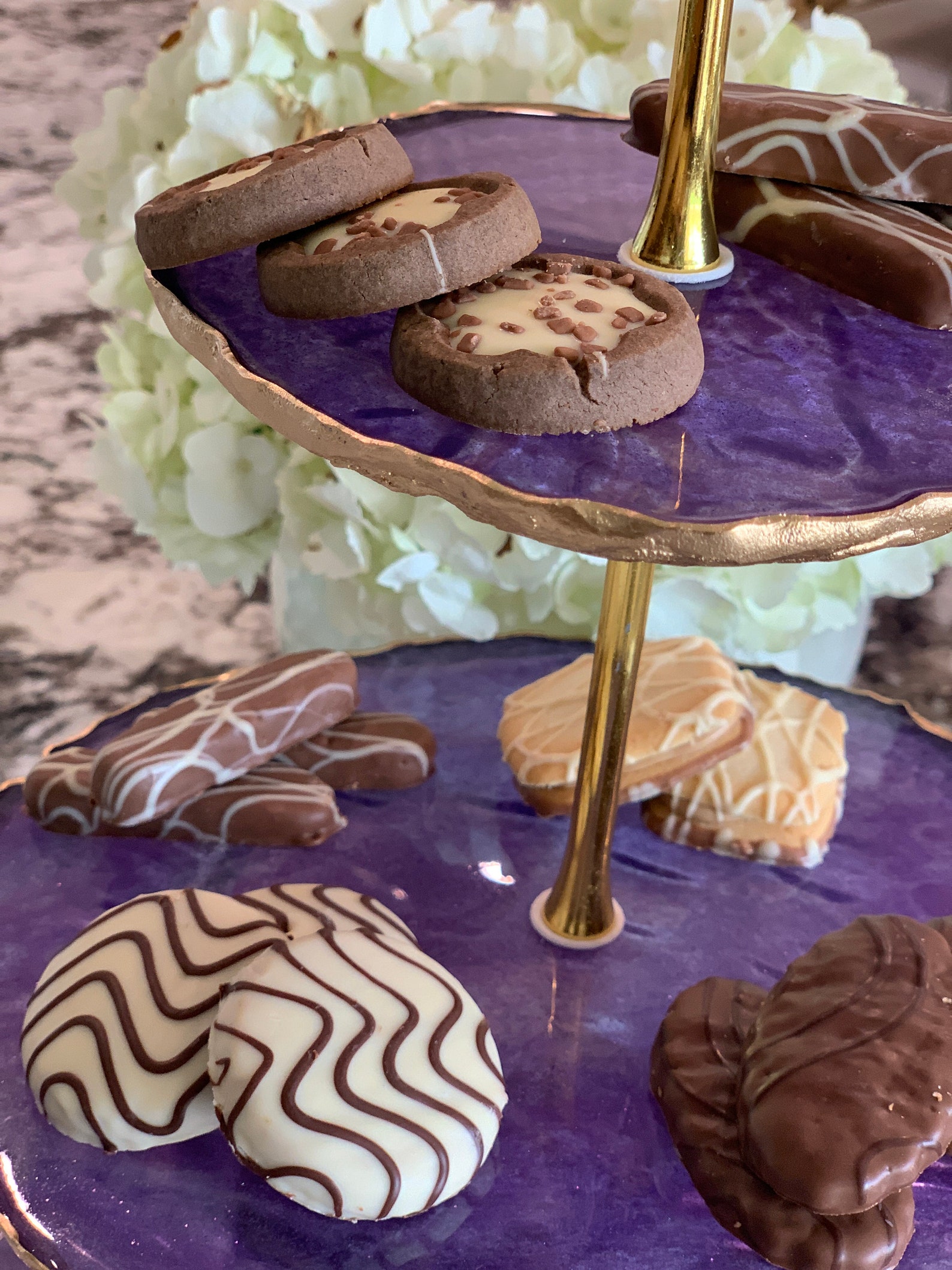 Geode Inspired Resin 3 Tier Cake or Dessert Stand Custom Made | Etsy