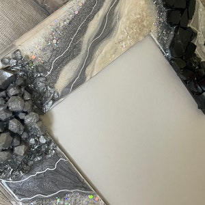 Geode Style Picture Frame Artwork, Unique Piece of Resin Art - Etsy