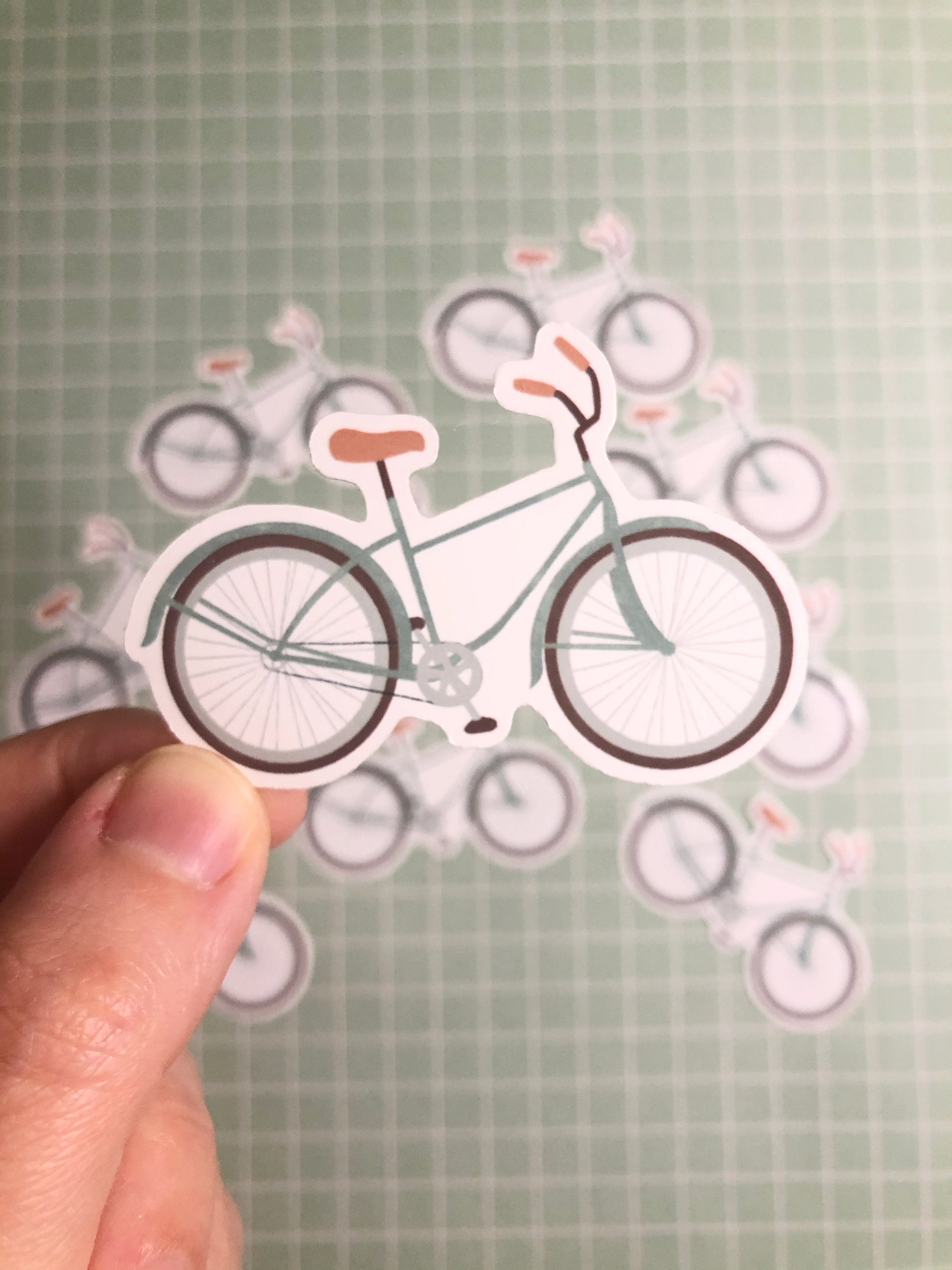 Bicycle Sticker Vintage Bicycle Vinyl Sticker Waterproof Die | Etsy