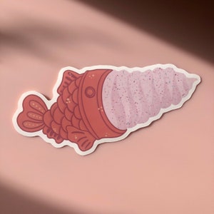 Taiyaki Ice Cream Sticker Asian Food Sticker Japanese - Etsy