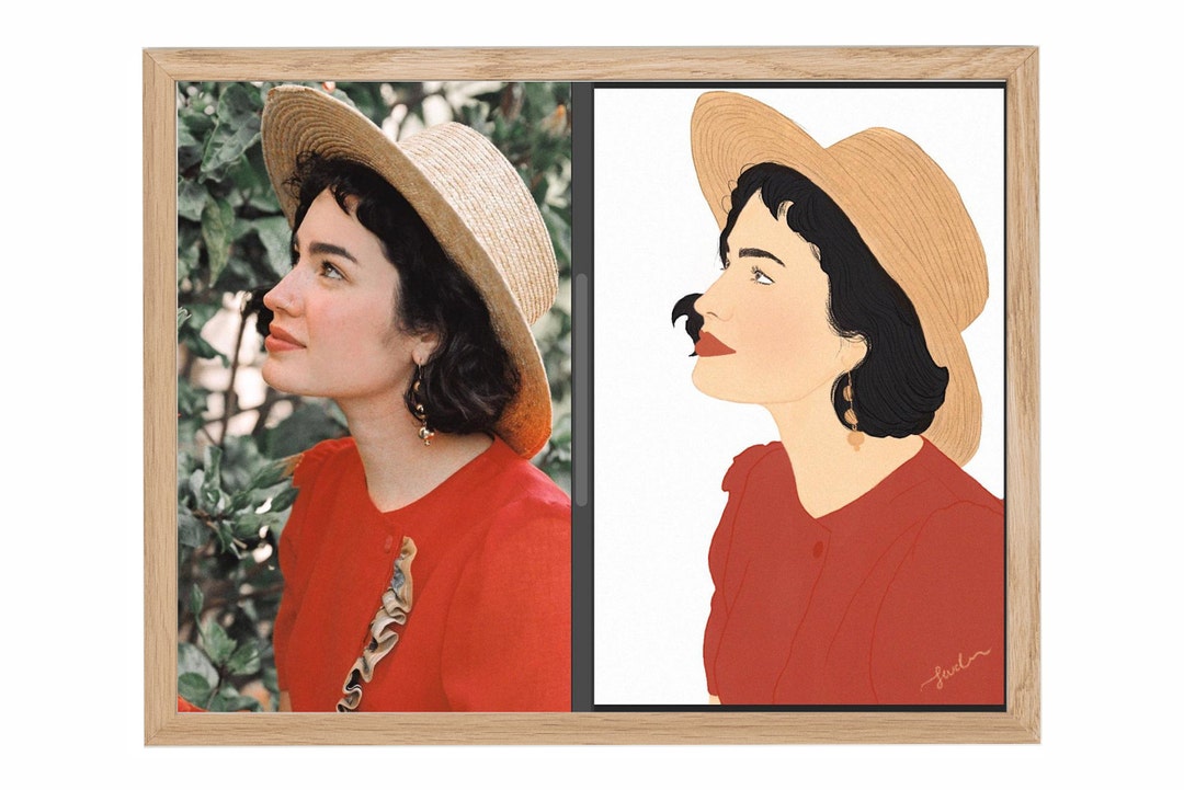 Custom Digital Gift, Portrait From Photo, Personalised Portrait Family ...