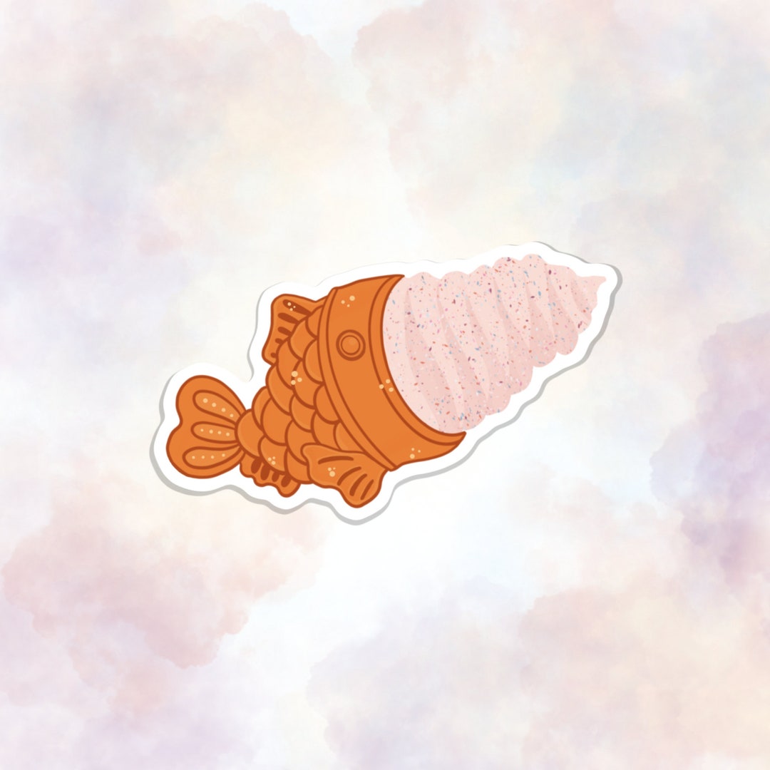 Taiyaki Ice Cream Sticker Asian Food Sticker Japanese - Etsy