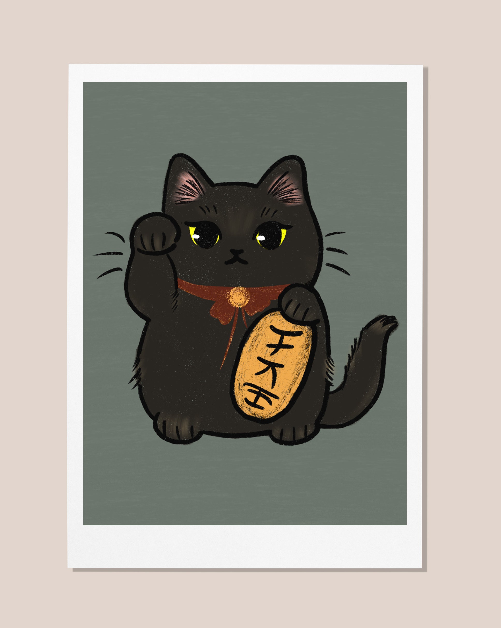 Lucky Cat Japanese Good Luck Maneki Neko | Etsy