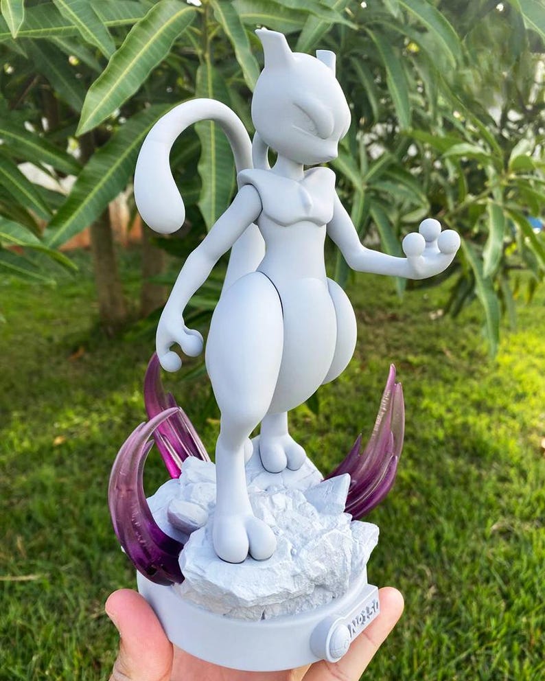 Mewtwo STL File for 3D Printing High-quality 3D Model Digital File ...