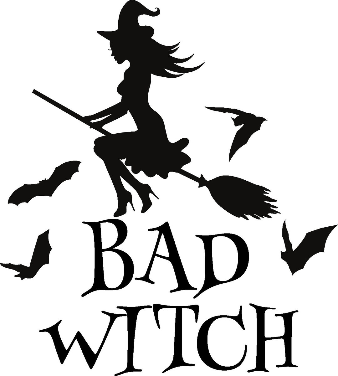 Bad Witch SVG, DXF, PNG Cricut, Silhouette - Etsy