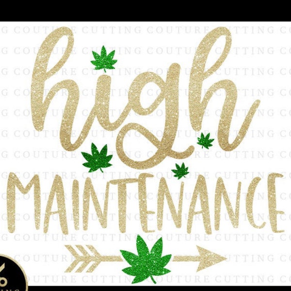 High Maintenance Svg - Etsy