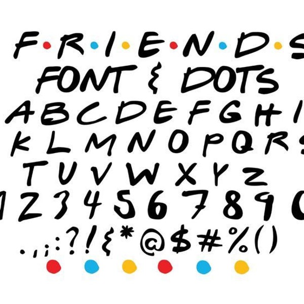 Friends Font - Etsy