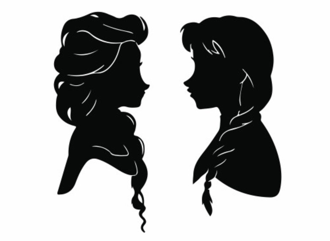 Anna and Elsa SVG - Etsy