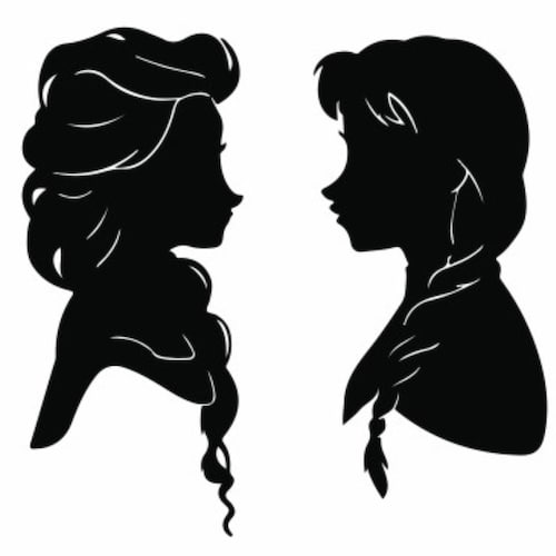 Anna And Elsa Svg Etsy