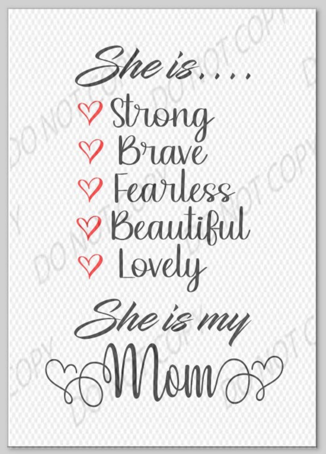 She is SVG, Mom Svg, Super Mom SVG, Mothers Day SVG - Etsy