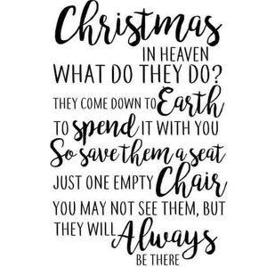 Christmas in Heaven SVG - Etsy