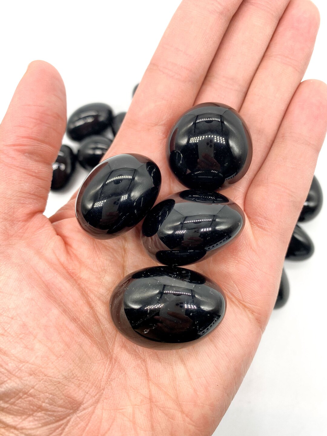 Obsidian Tumbled Stone - Etsy