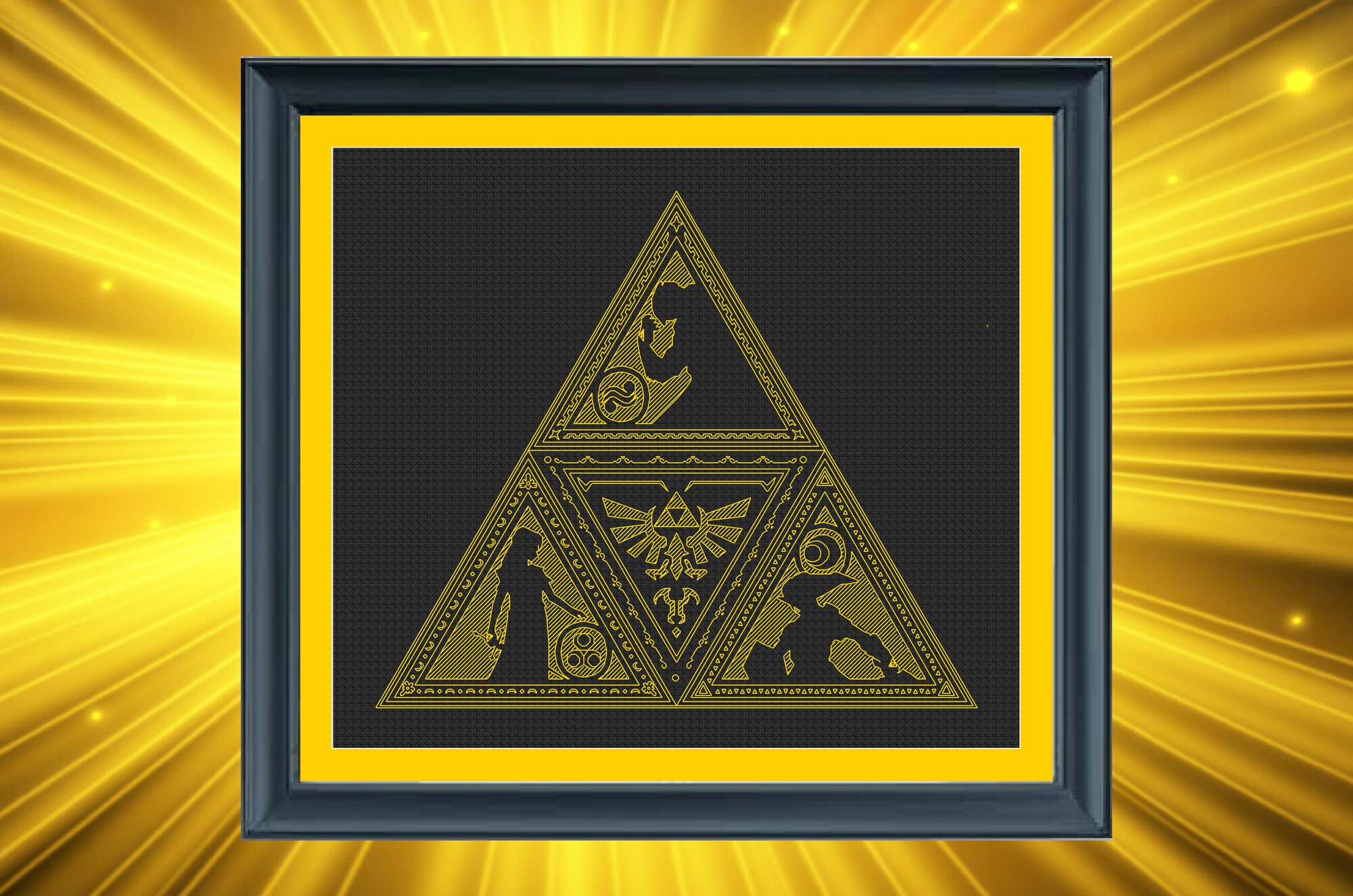 The Legend of Zelda: The Legends of Triforce Cross Stitch | Etsy