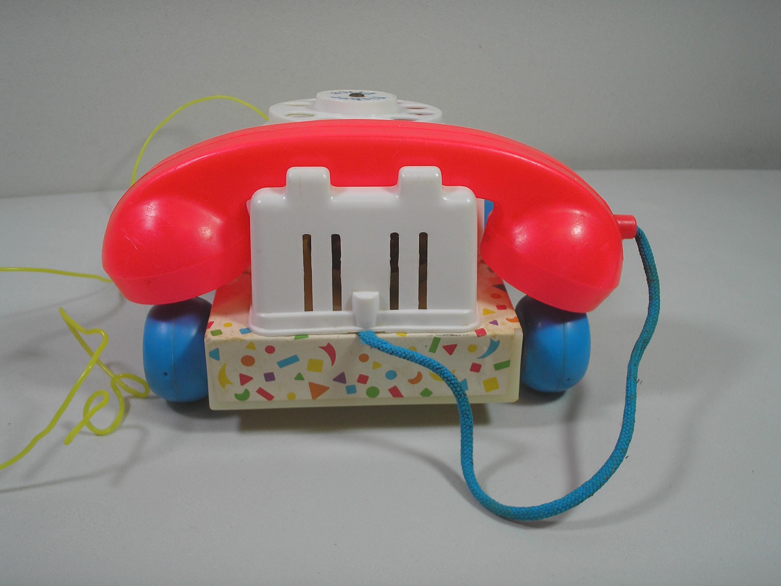 Fisher-price Chatter Telephone Vintage Rare 1992-1993 Version Confetti ...