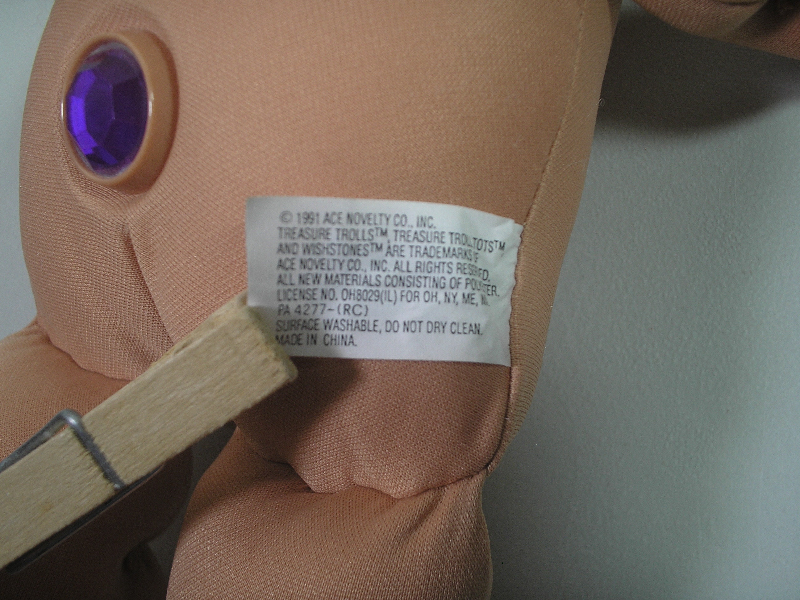 Vintage 1991 Treasure Troll Tot 14 Plush & Vinyl Doll W/original ...