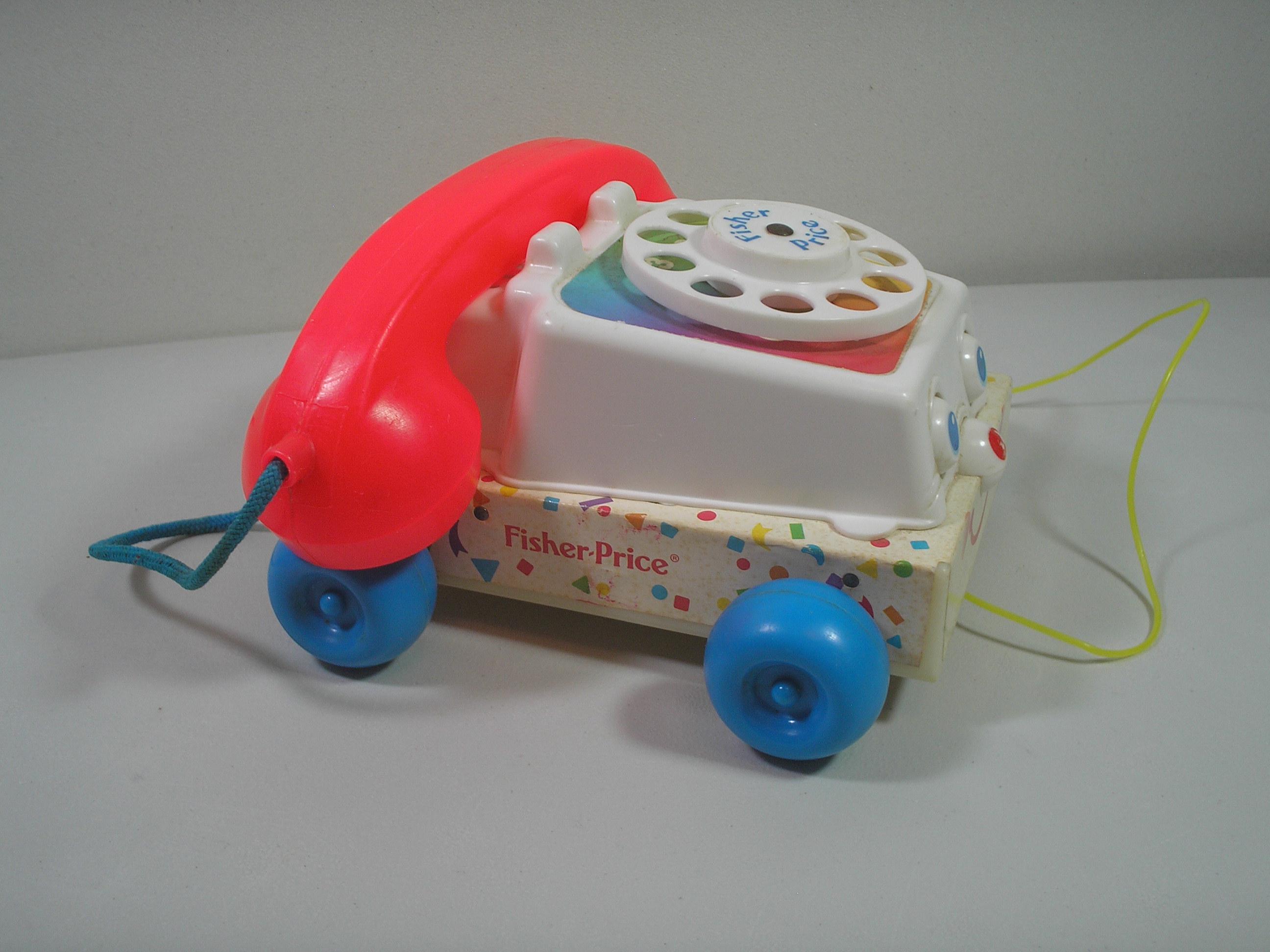 Fisher-price Chatter Telephone Vintage Rare 1992-1993 Version Confetti ...