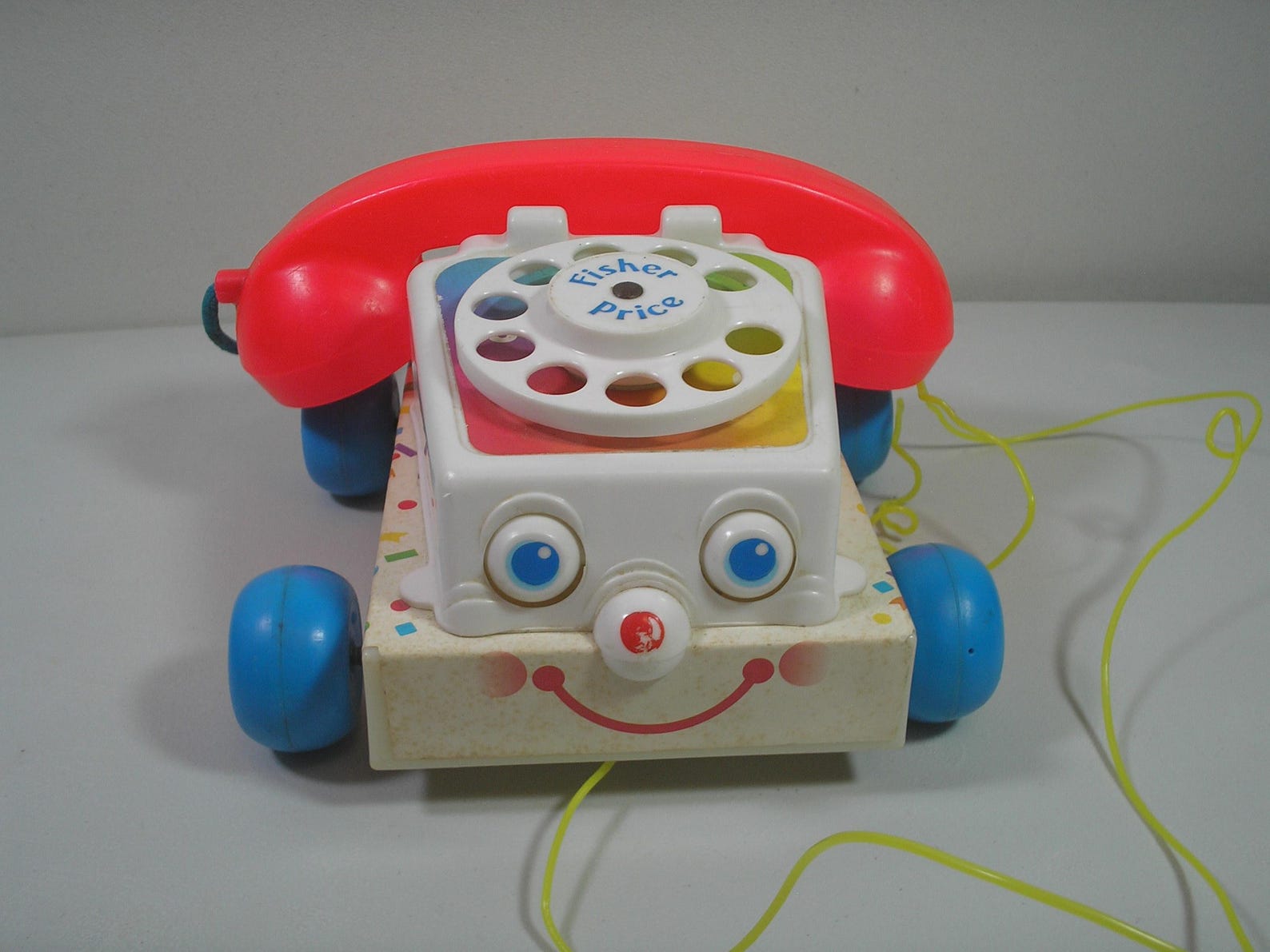 Fisher-price Chatter Telephone Vintage Rare 1992-1993 Version Confetti ...
