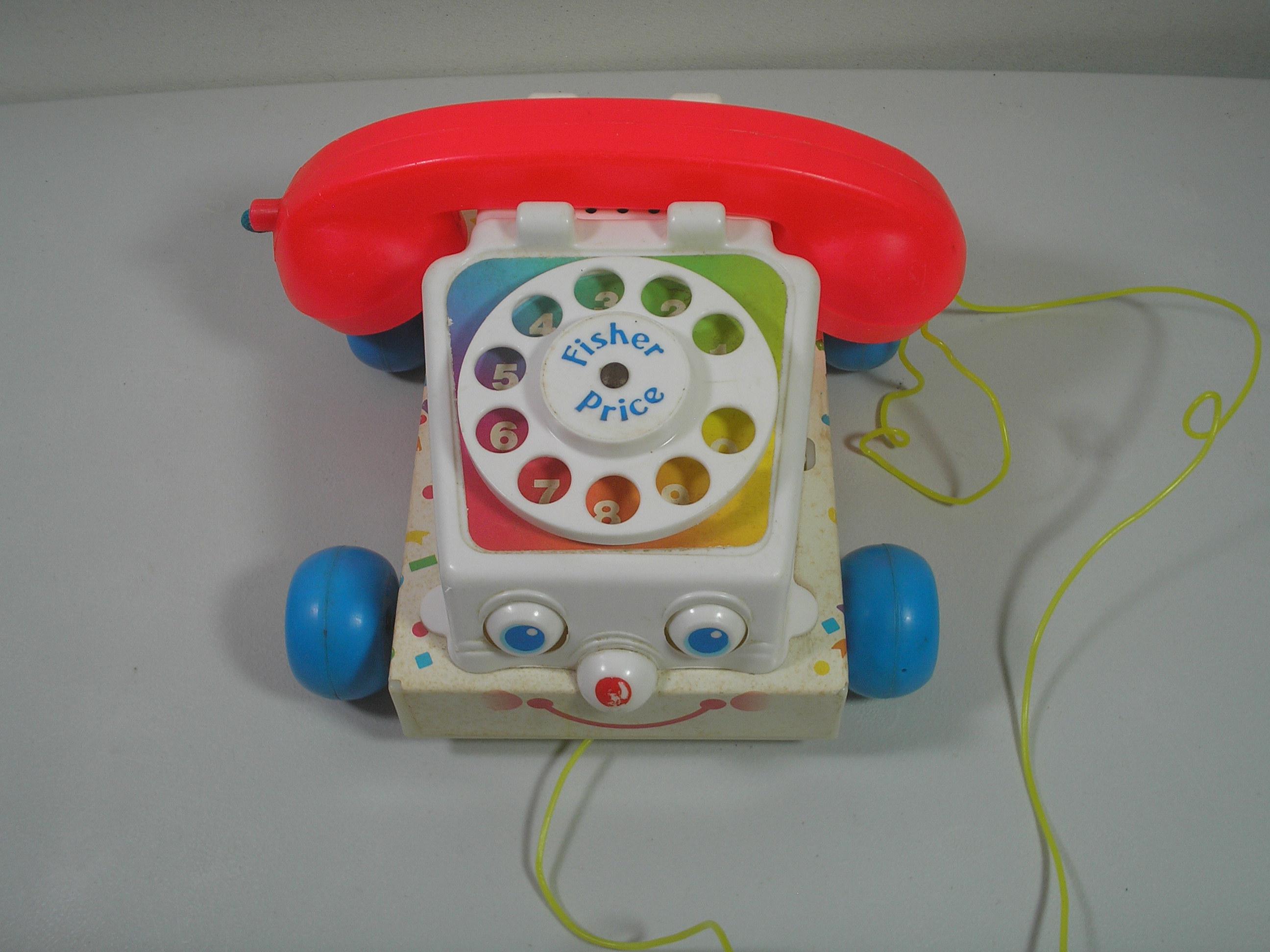 Fisher-price Chatter Telephone Vintage Rare 1992-1993 Version Confetti ...