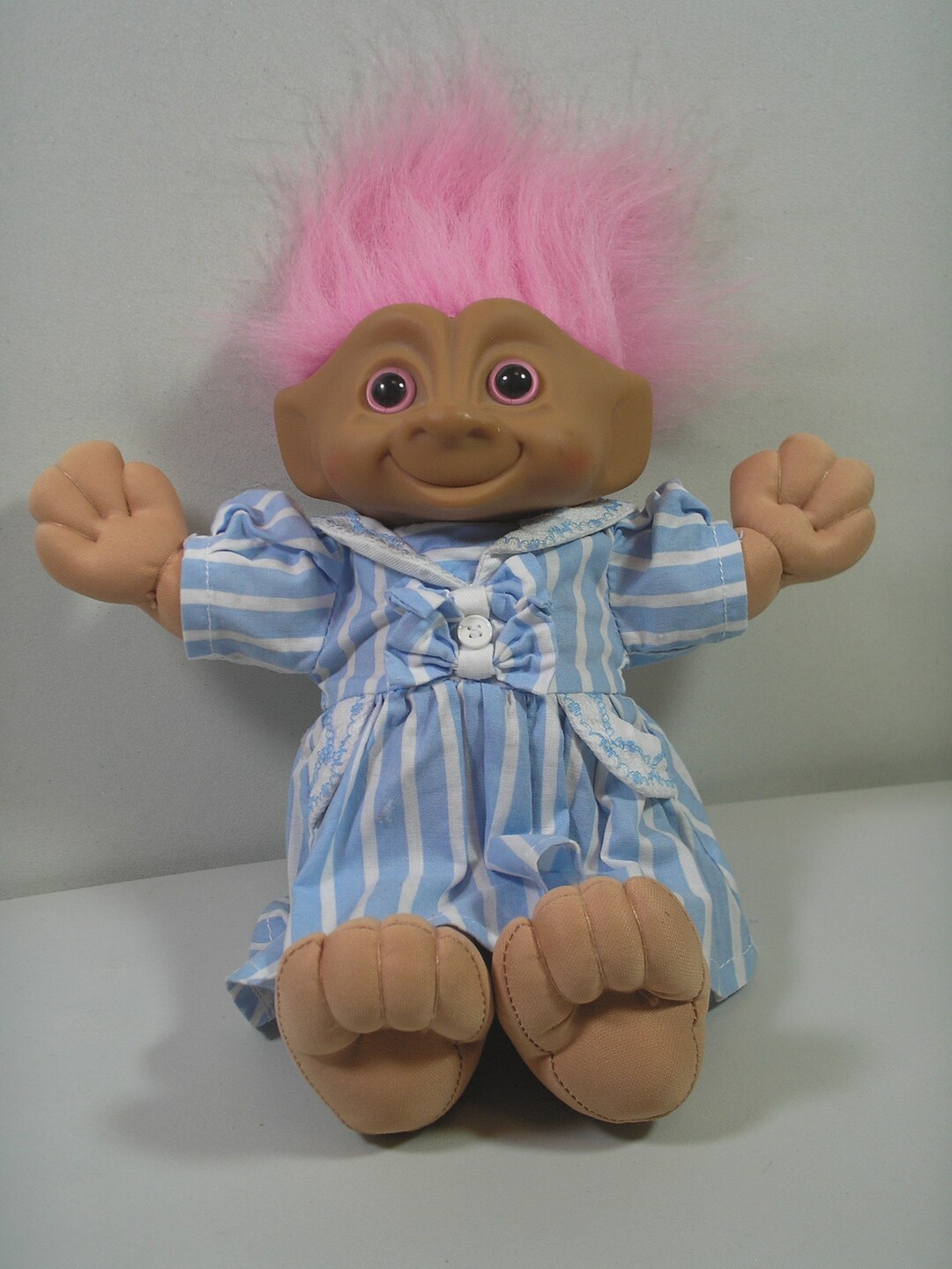 Vintage 1991 Treasure Troll Tot 14 Plush & Vinyl Doll W/original ...