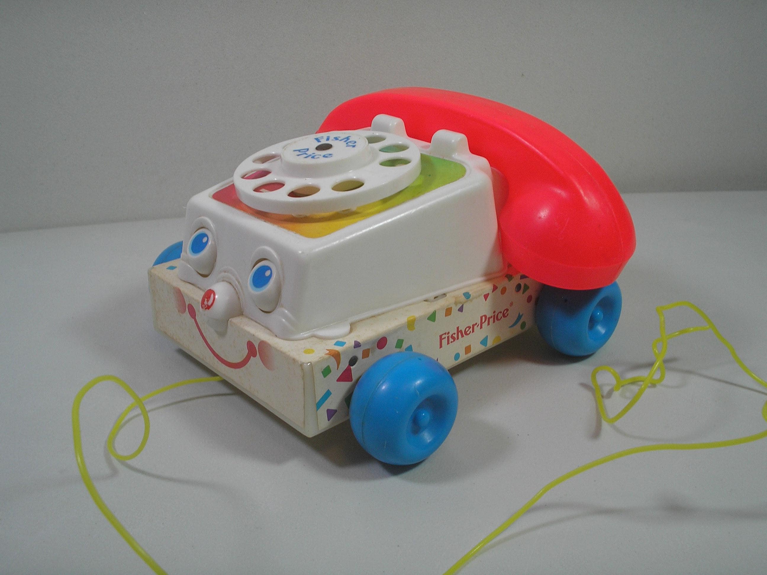 Fisher-price Chatter Telephone Vintage Rare 1992-1993 Version Confetti ...