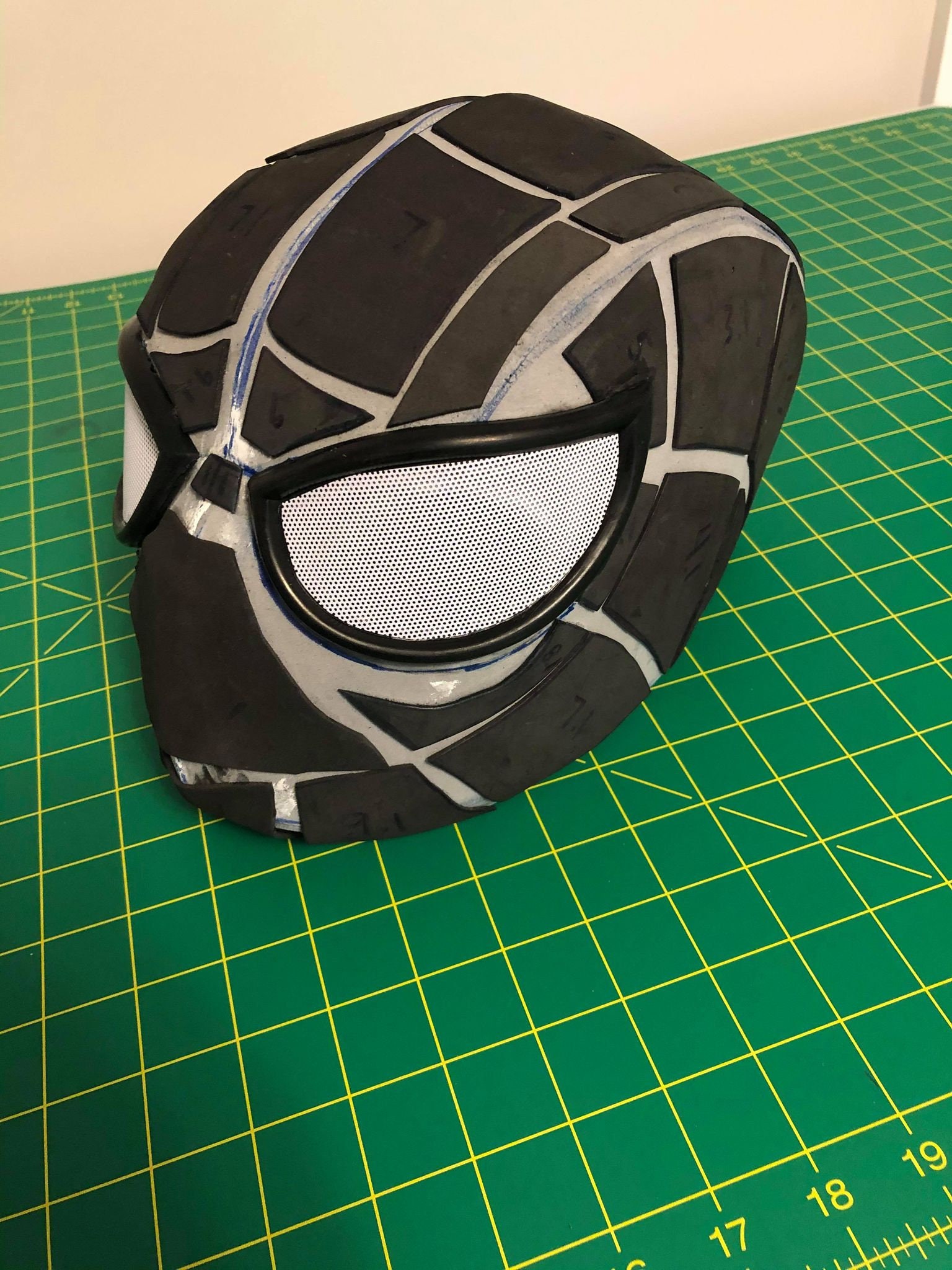 MK 1 Armored Spider-man Helmet Cosplay TEMPLATE - Etsy