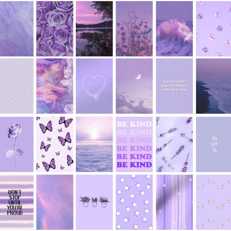 Purple Wall Collage - Etsy