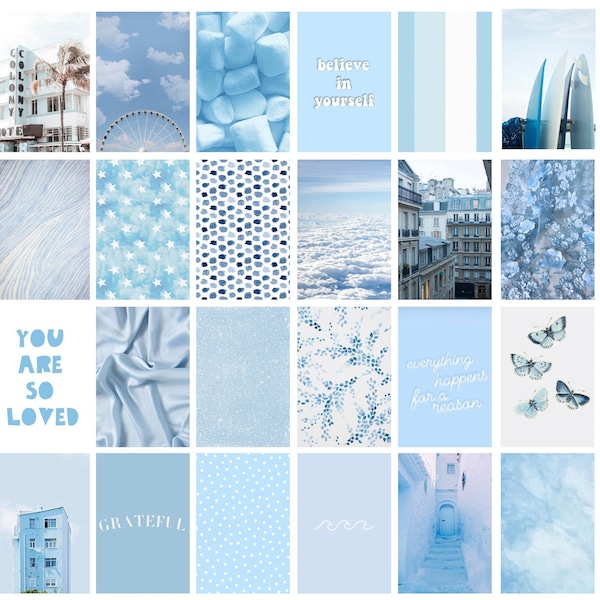 Collage Kit Blue - Etsy