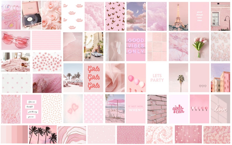Baby Pink Collage - Digital Download - Etsy