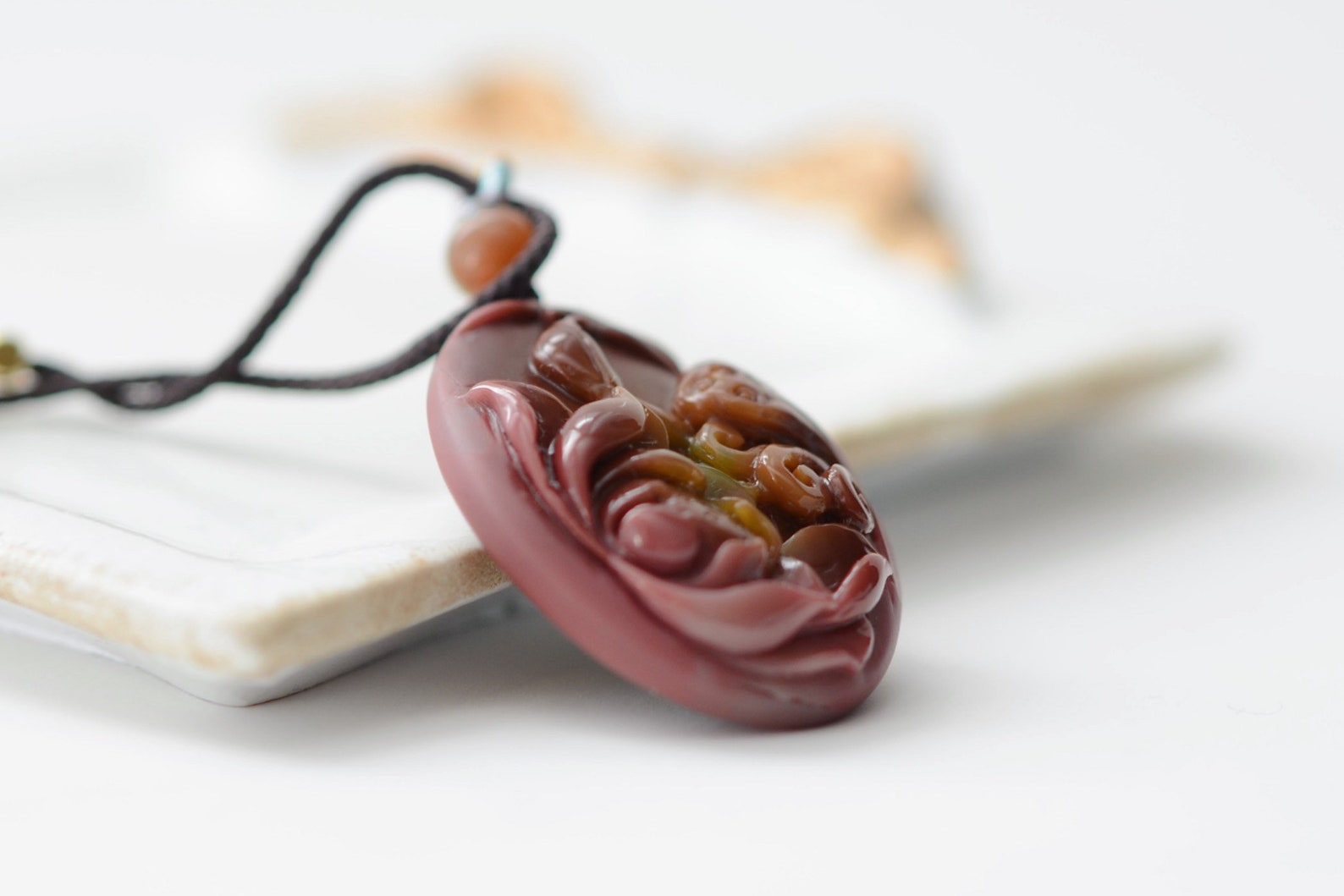 Natural Yanyuan Agate Carved Lotus Flower and Dragon Fly - Etsy