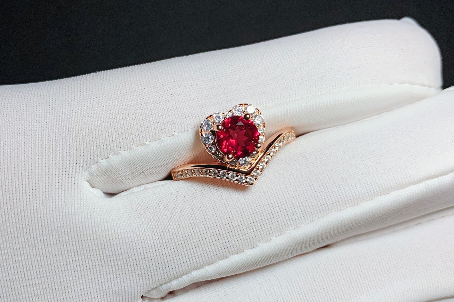 Genuine Pyrope Garnet Ring Natural Bohemian Garnet Ring - Etsy