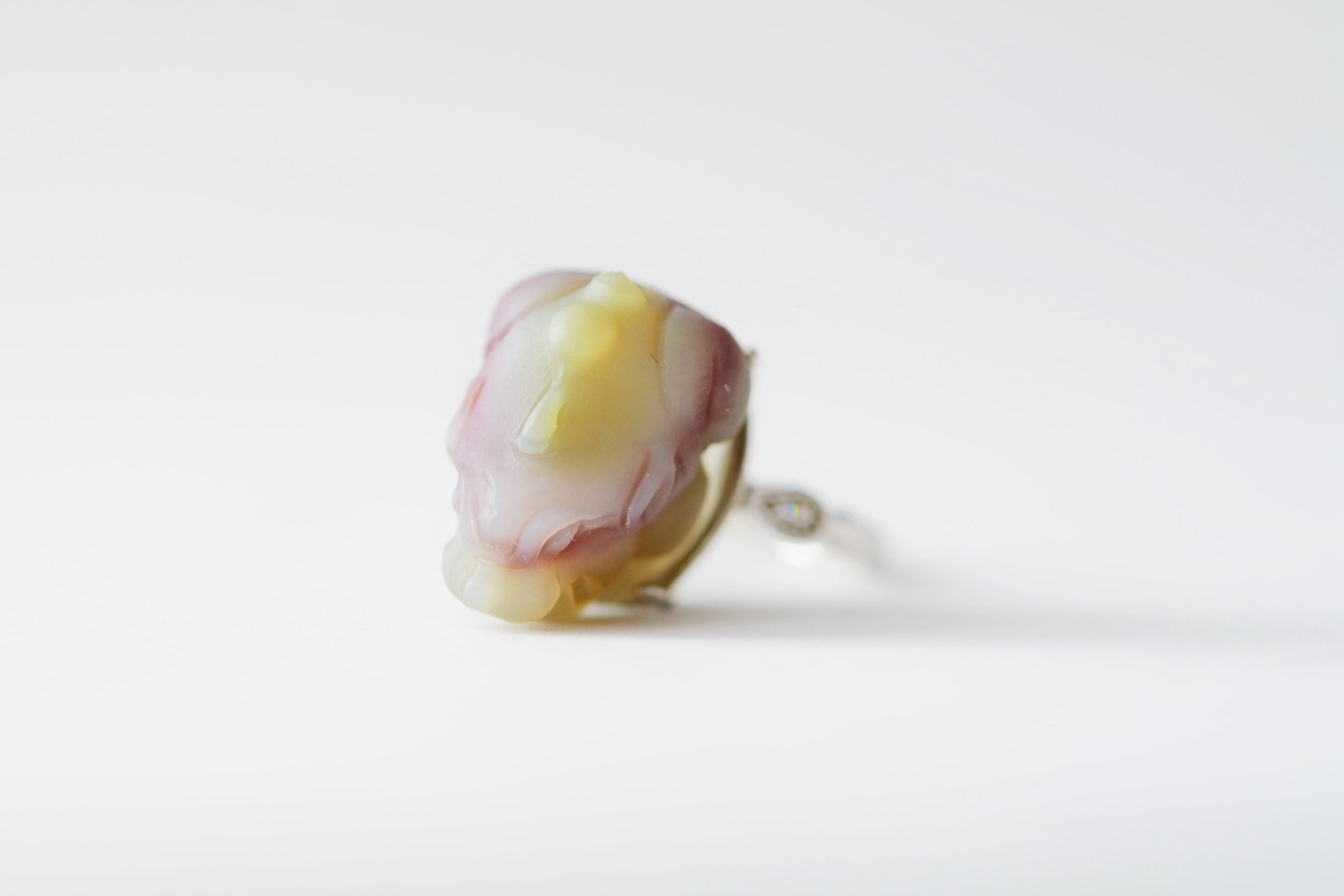 Natural Yanyuan Agate Carved Pixiu Ring Yanyuan Pixiu Silver | Etsy