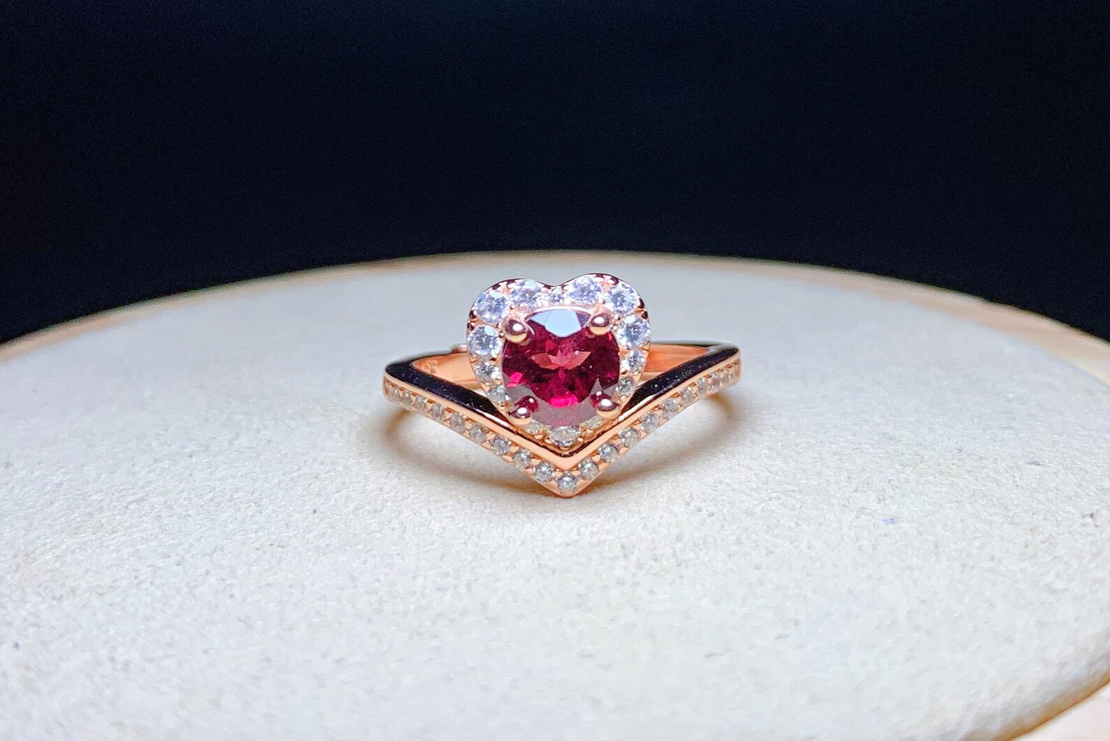 Genuine Pyrope Garnet Ring Natural Bohemian Garnet Ring - Etsy