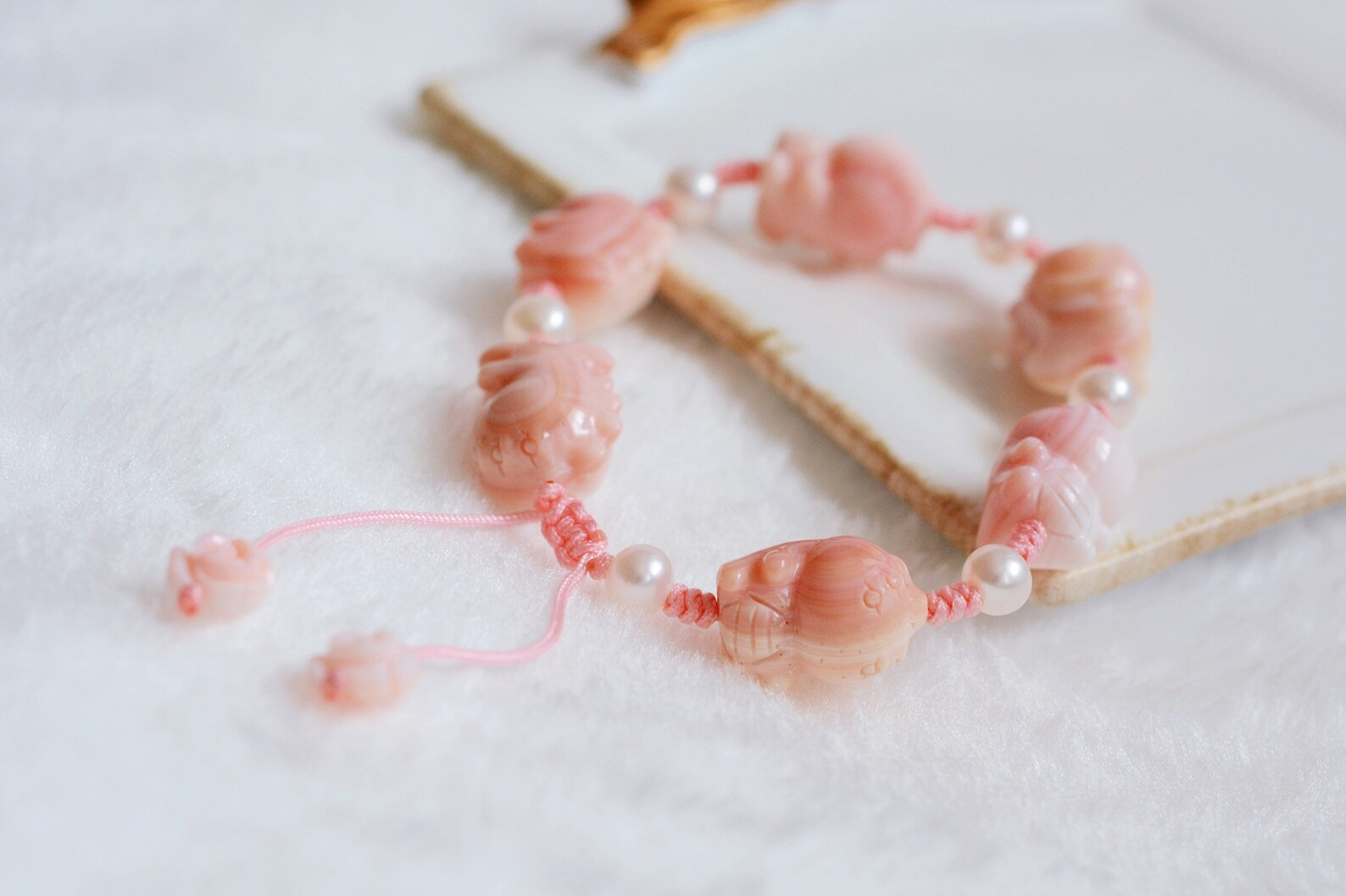 Genuine Queen Conch Carved Dinosaur Hand Braided Bracelet With | Etsy