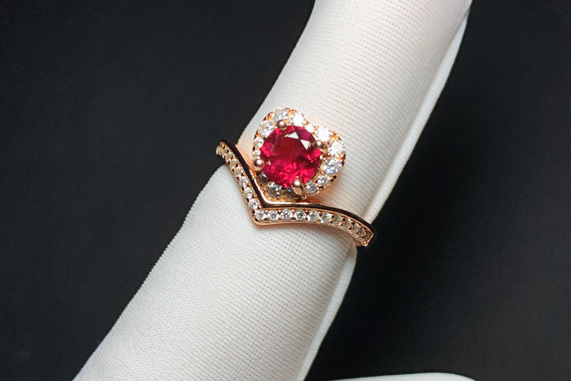 Genuine Pyrope Garnet Ring Natural Bohemian Garnet Ring - Etsy