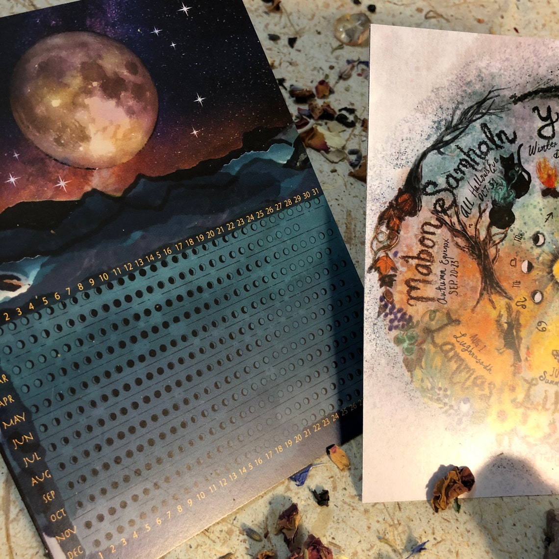 Witchcraft Chart Lunar Chart Sabbath Chart BOS Prints - Etsy