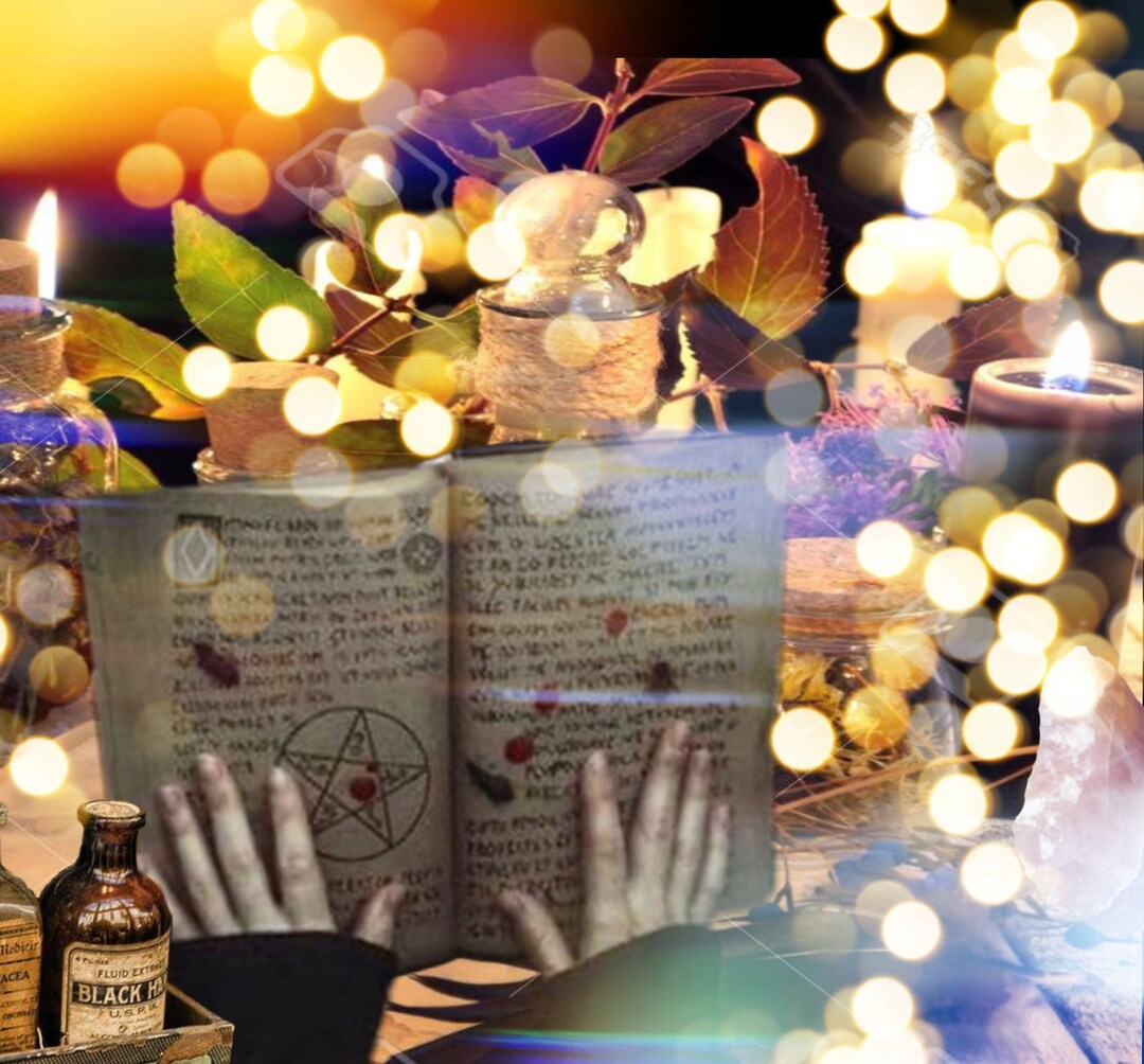 Digital Print of My Witchy Artwork Painting, Printable Witch Print Srt ...