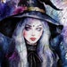 3 WITCH PAINTING Art Digital Print, Balance Energy & Protection Witches ...