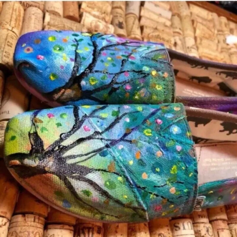 Hand Painted Toms - Etsy