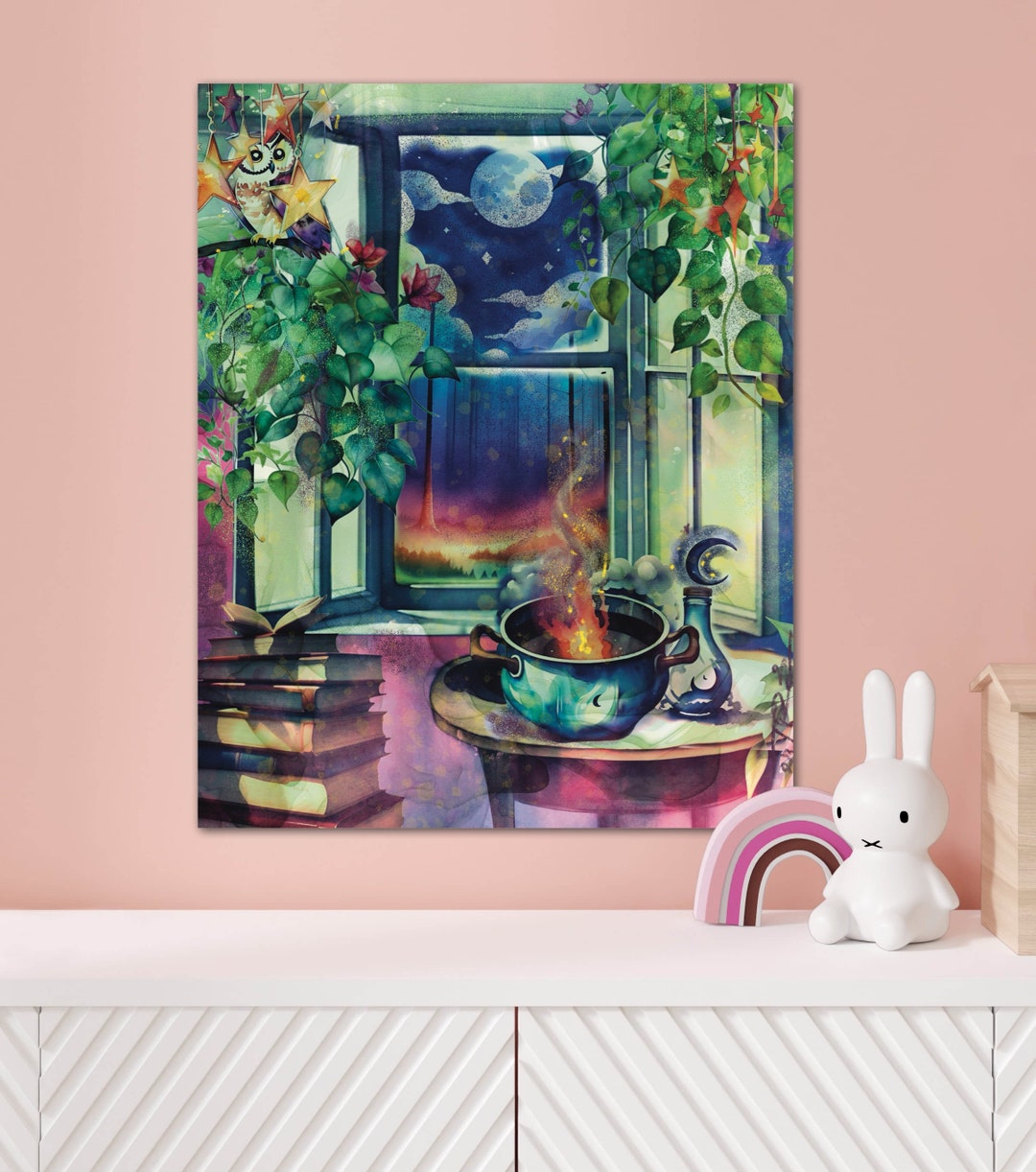 Witch Pagan Magick Window Digital Print for Journal, BOS, PRINT - Etsy