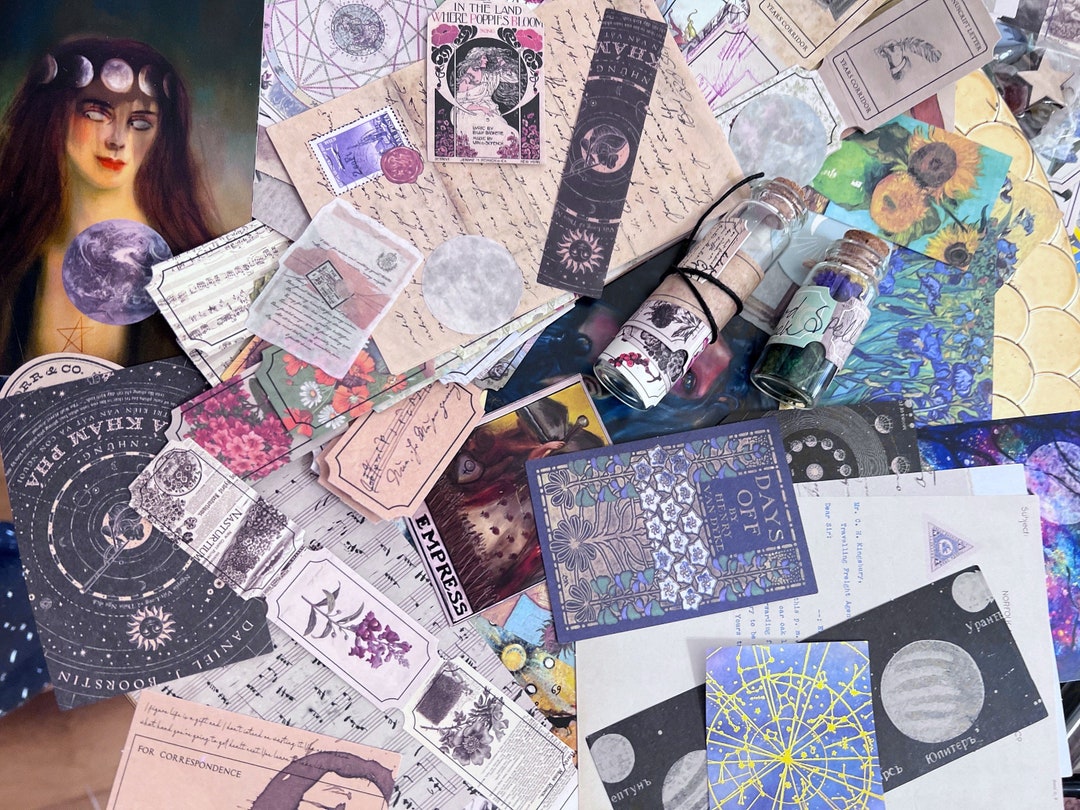 Witch Scrapbook Junk JOURNAL SUPPLIES - Witch Junk Journal Supplies ...