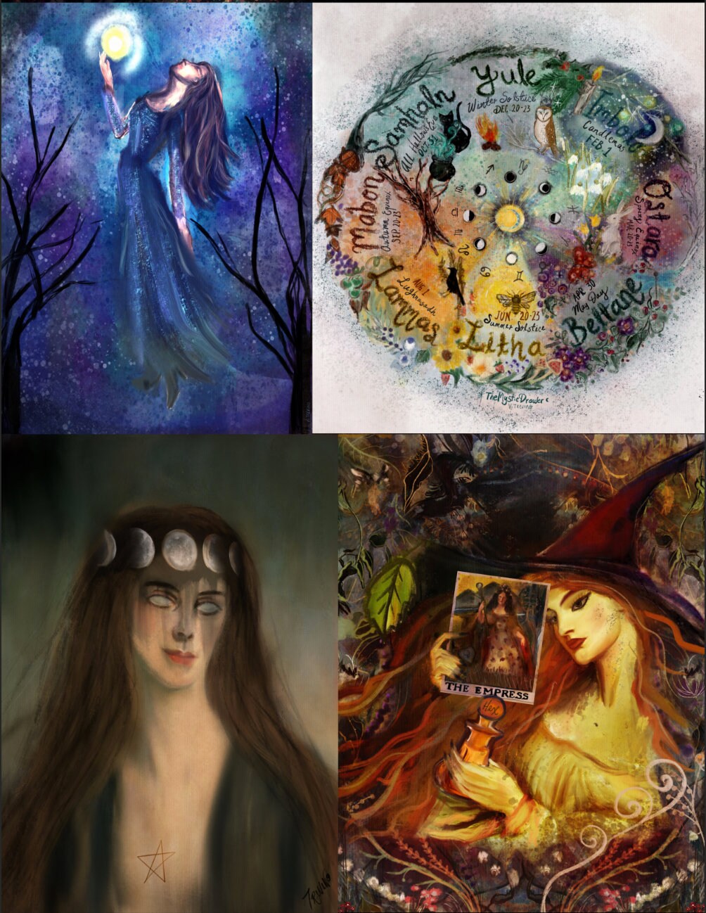 Occult Witch Box - Victorian Witch / Victorian Witchcraft Box / Altar ...