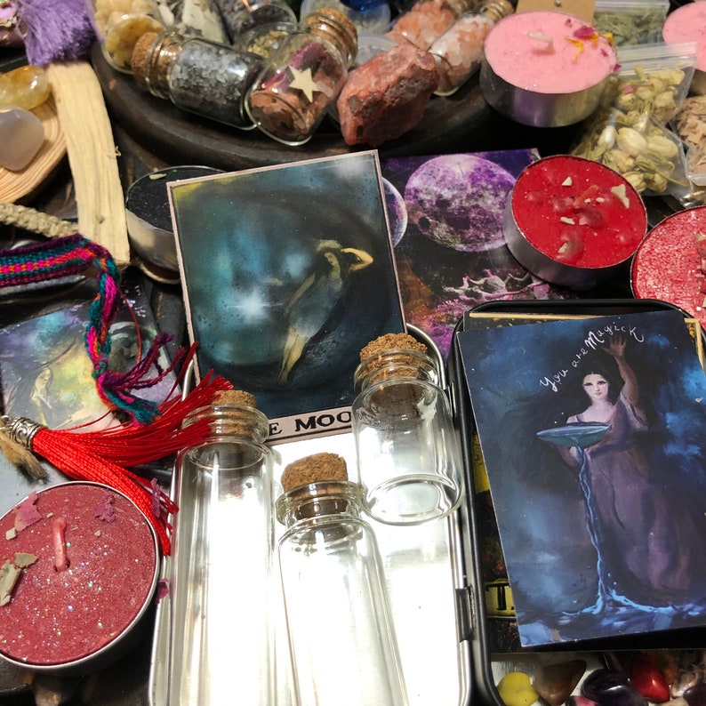 Unique Wooden Witch Box WICCA Full Set Witchy Kit Witch - Etsy