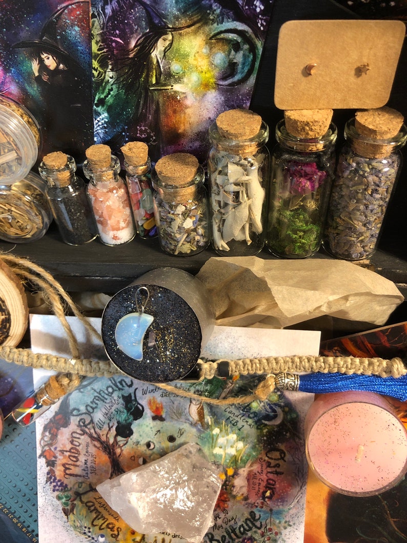 15 PC WITCH Set Mystery Box Spell Kit Sterling Silver - Etsy