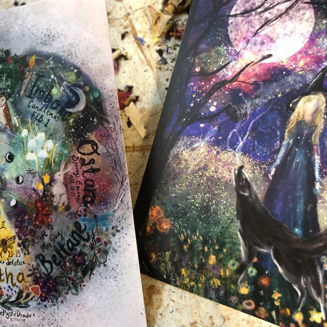 Witchcraft Chart Lunar Chart Sabbath Chart BOS Prints - Etsy