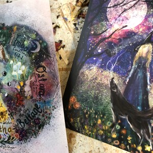 Witchcraft Chart Lunar Chart Sabbath Chart BOS Prints Witch Journal ...