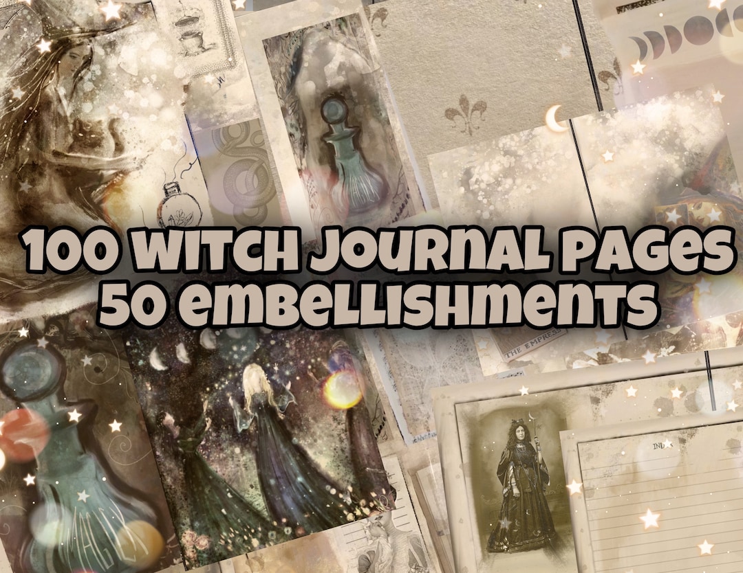 WITCH MASSIVE JOURNAL - 100 Plus Pages - Witch Bos - Witch Journaling ...