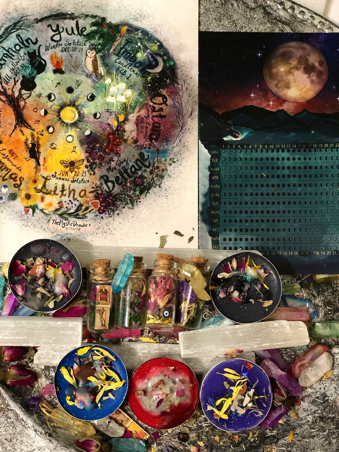 Witch JOURNALING, WITCH PRINTS of My Artwork, Witch Journal Supplies ...