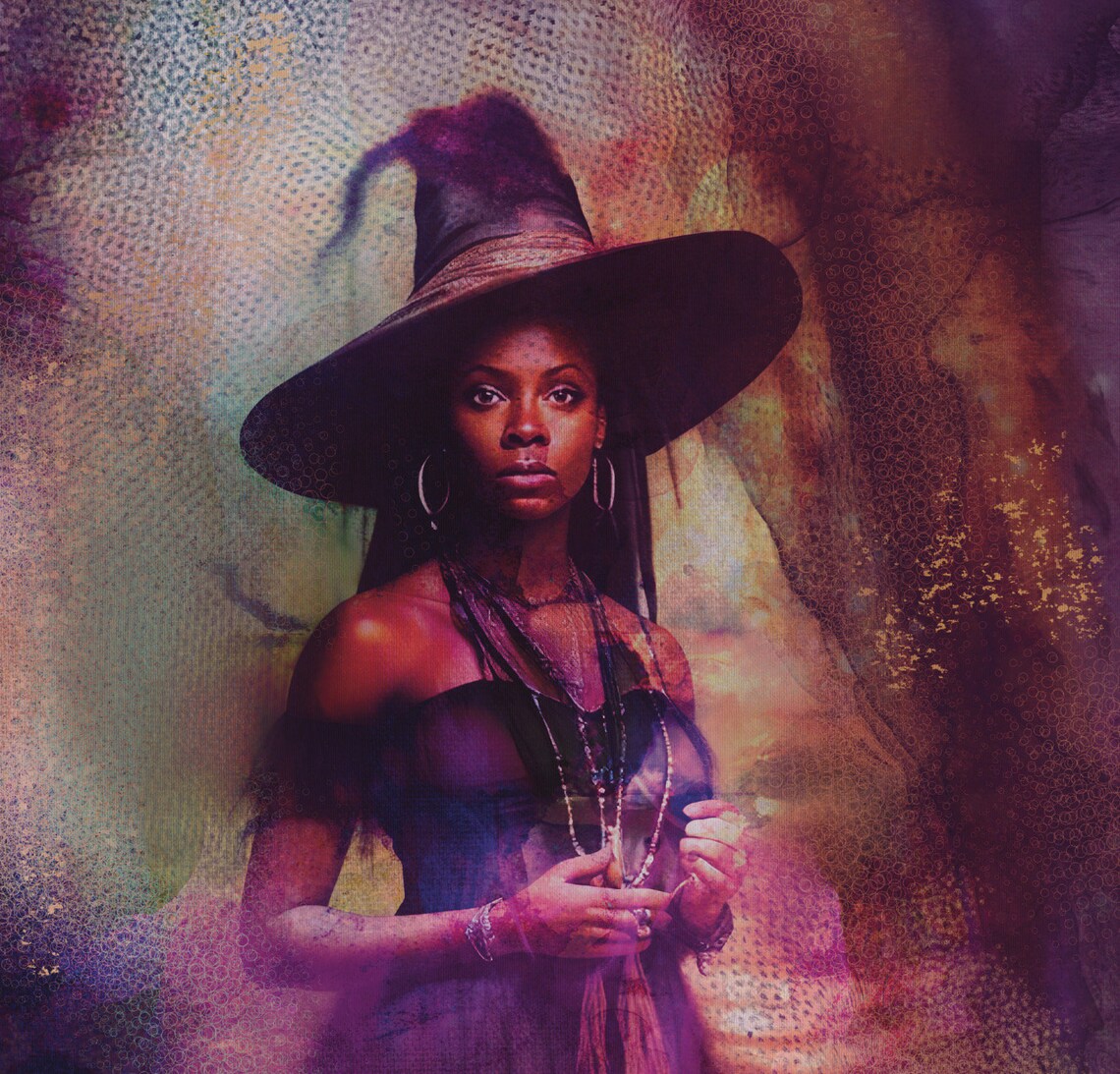 Beautiful African American Witch Digital Print - Etsy