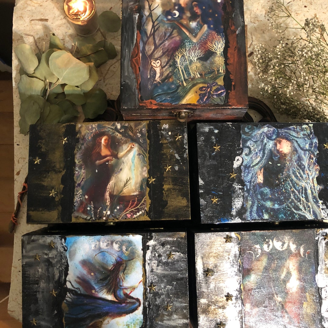 Massive 60 Pc Deluxe Moon Witch Box / Witch Gift Sale / Victorian ...